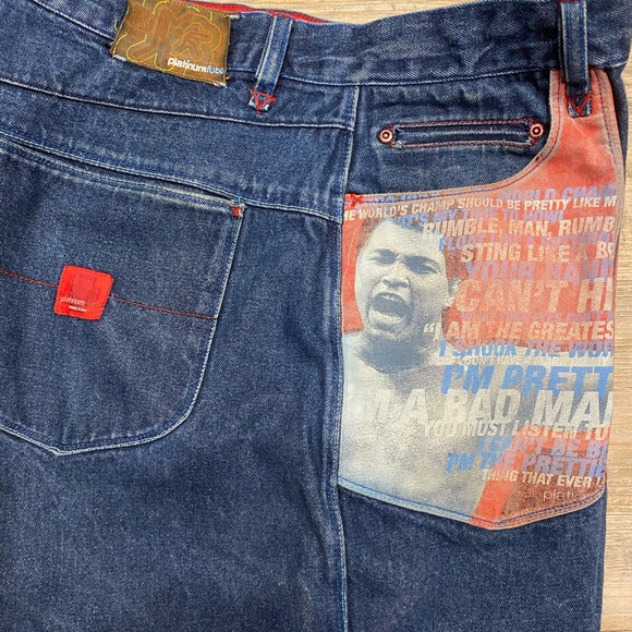 FUBU | Jeans | Vintage Muhammad Ali Fubu Platinum Straight Denim Jeans ...